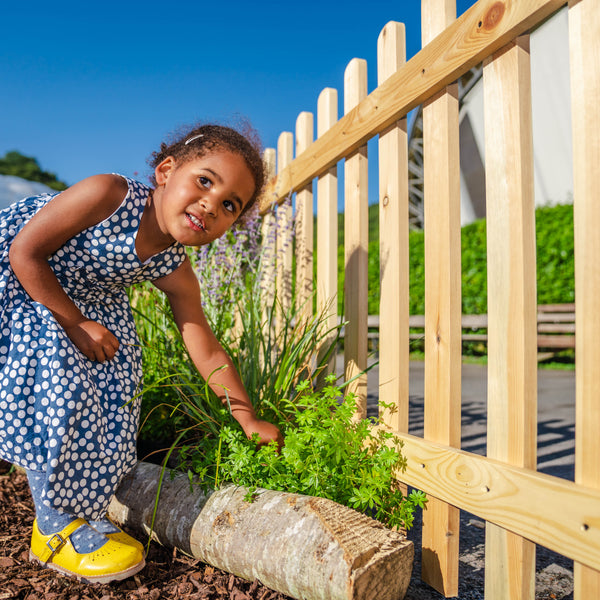 Natural with Rounded Tops – The Picket Fence Company