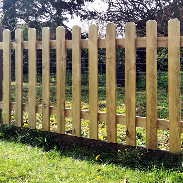 Pressure Treated Panel with Dog Eared Tops – The Picket Fence Company