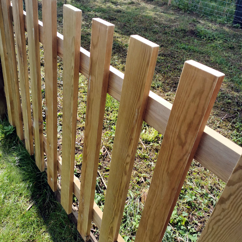 Pressure Treated with Flat Tops – The Picket Fence Company